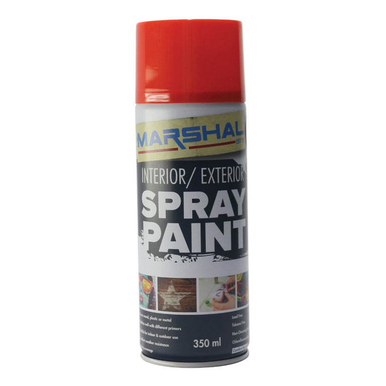 Marshal Spray Paint Fire Red 350ml 1107M
